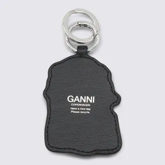 Ganni Womens Keychains Black _recyled Le Plu Pes