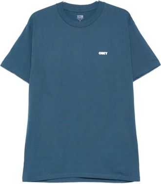 Obey Homme, Tops, Bleu, Taille: S Exclamation Classic T-Shirt