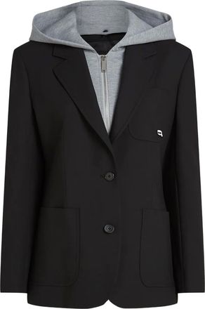 Karl Lagerfeld blazer Ikon à capuche - Noir