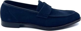 Crockett & Jones Femme, Chaussures, Bleu, Taille: 40 1/2 EU Cadogan Moccasin