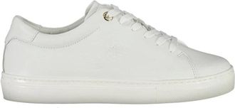 Tommy Hilfiger Femme, Chaussures, Blanc, Taille: 40 EU Baskets Femme en Cuir Blanc