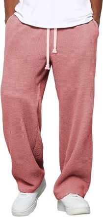 Generico Pantalon pour homme Baggy Pantalon de surv&ecirc;tement pour homme Joggers Pantalon de sport avec cordon de serrage et poches jambe droite confortable et re