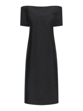 Jil Sander Robe Au Genou - Noir