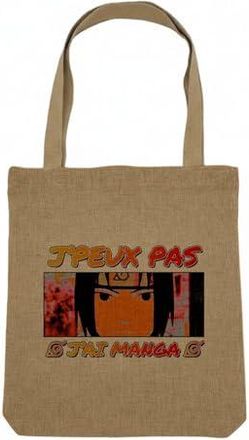 Fabulous Sac Shopping Tote Bag Aspect Lin - Jpeux Pas Jai Manga Sasuke Anime Otaku Manga Fanart - Sac de Courses Toile Epaisse 360g Beige Naturel Cabas Port&eacute; E