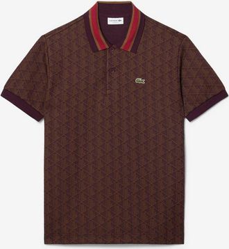 Lacoste Poloshirt Lacoste Monogram Jacquard Polo