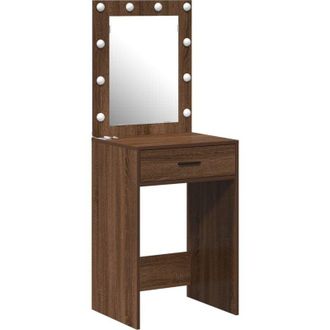 vidaXL Vidaxl - Schminktisch Braunes Eichenholz 50 x 41 x 135 cm Holzwerkstoff