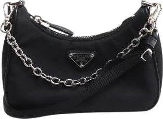 Prada Pre-owned Tessuto 2way Shoulder Bag - Femme - Pre-owned - Noir - Taille: ONE Size