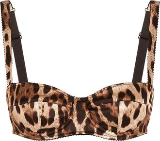 Dolce & Gabbana Femme, Sous-v&ecirc;tements, Multicolore, Taille: 95B FR Soutien-gorge Balconnet en Satin de Soie