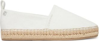 Calvin Klein Espadrilles Oblique Espadrille Canvas HW0HW02931 Wei&szlig;