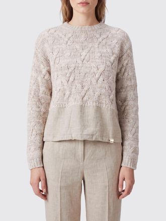 Fabiana Filippi Pull &agrave; col rond en m&eacute;lange de laine et mohair &agrave; motif