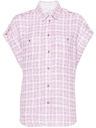 Iro Gilsa Bouclé-Hemdjacke - Violett