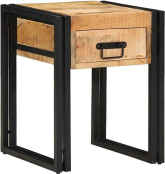 vidaXL Vidaxl - Beistelltisch 40x40x50 cm Massivholz Mango Rustikal