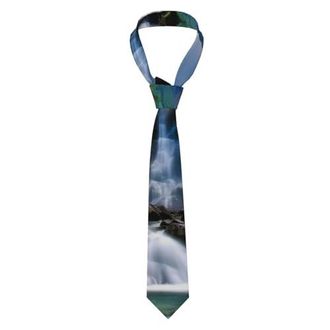 Generic Cravates Cascade De Montagne Pittoresque Cravates Hommes D&eacute;contract&eacute;e Cravate Homme Pour C&eacute;l&eacute;brations Travail F&ecirc;tes