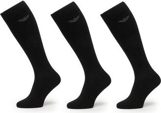 Emporio Armani Lange Socken EM000556 AF14446 MC061 Schwarz