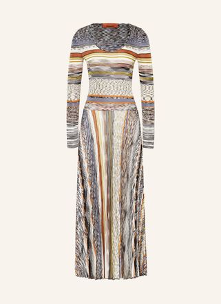 Missoni Kleid Mit Plissees braun