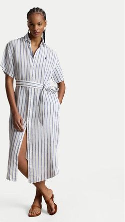 Polo Ralph Lauren Hemdkleid 211965843501 Hellblau Regular Fit