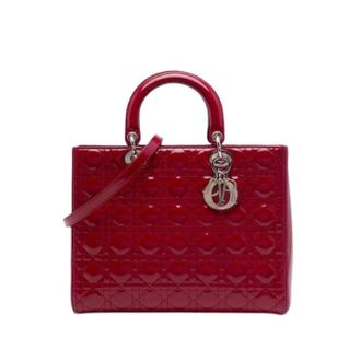 Dior Pre-owned Lady Dior Handtasche - - Pre-owned - Damen - Rot - ONE SIZE