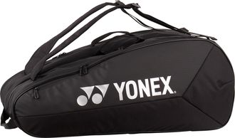 Yonex Team Racquet Bag - Badminton-, Tennis- und Squashtasche | Mehrere Gr&ouml;&szlig;en & Farben | Mit Schuhfach & Rucksackfunktion (Schwarz, 9 Pcs)