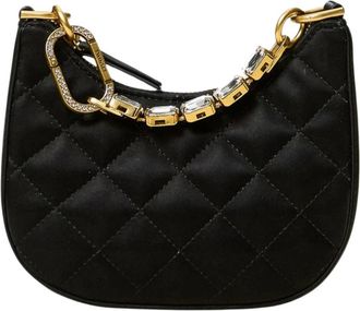Twinset Mini gesteppte Satin-Umh&auml;ngetasche - - Bags - Damen - Schwarzk - ONE SIZE