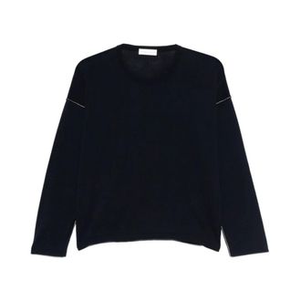 Roberto Collina Damen, Strickwaren, Blau, LGr&ouml;&szlig;e