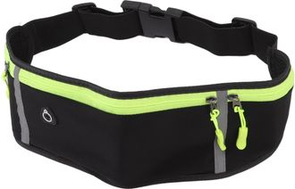 Generic Nylon-H&uuml;fttasche, G&uuml;rteltasche mit DREI Aufbewahrungsf&auml;chern, Tasche mit Kopfh&ouml;rerloch-Design und Praktischer Nutzung, Ideal Zum Laufen, Radfahren und