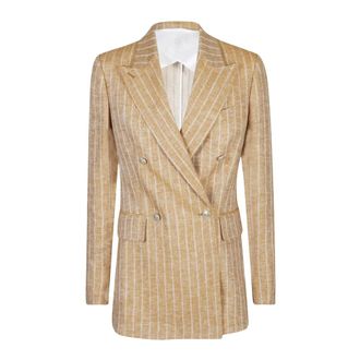 Eleventy Blazers - - Jackets - Damen - Beige - M