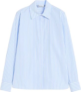 Max Mara Femme, Blouses et Chemises, Bleu, Taille: 38 FR Camicia