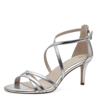 Tamaris Damen Klassische Ballerinas, Frauen Flats,Comfort Lining,TOUCHit-Fu&szlig;bett,Slip-ons,klassisch elegant,Ballerinen,Silver,37 EU