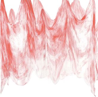 Papu 215 x 500 cm Gruseliges Tuch Gruseliges K&auml;setuch Halloween Deko Stoff Horror Baumwolle Musselin T&uuml;cher f&uuml;r Spukh&auml;user Party T&uuml;ren Vorhang Outdoor Deko