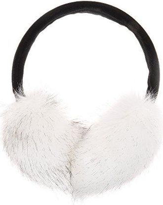 ZLYC Hiver Ajustable Fausse Fourrure Cache Oreilles pour Femmes Hommes(Blanc)