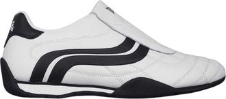 Lonsdale Camden Sneaker f&uuml;r Herren, Leder, Zum Anschl&uuml;pfen (Wei&szlig;/Marine)