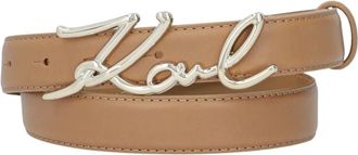 Karl Lagerfeld Ceinture K/Signature - Femme - Accessoires - Brun - Taille: 95 CM