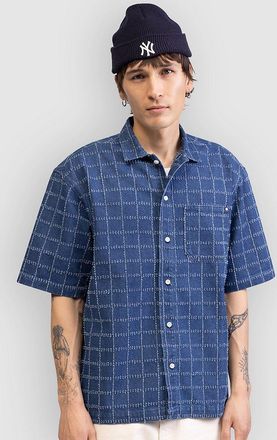 Redefined Rebel RRElton Oversized Fit Hemd mid blue