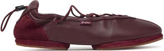 Polo Ralph Lauren Ballerinas Ballerina Sneaker 804P08221003 Dunkelrot