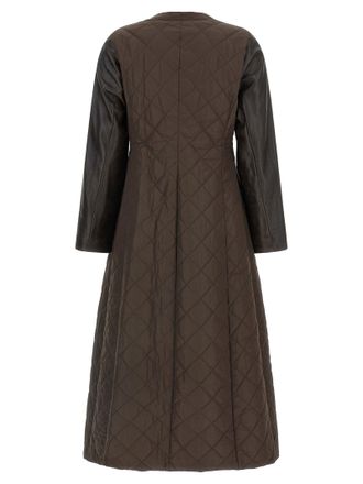 Max Mara Womens Brown Polyamide Coat Clothing