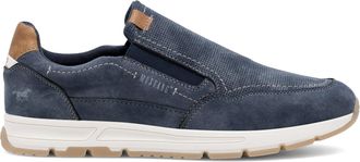 Mustang Jeans Halbschuhe Mustang 4195-401 Dunkelblau