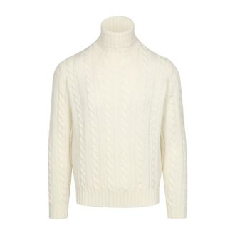 FILIPPO DE LAURENTIIS Homme, Pulls, Beige, Taille: XL Pull Col Roul&eacute;