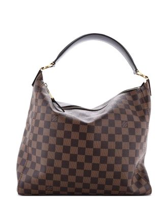 Louis Vuitton sac &agrave; main Damier PM Portobello - Marron