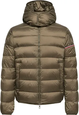 Moncler Moncler Doudoune Courte &Agrave; Capuche Ravenlock, Homme, Vert, Taille: 0