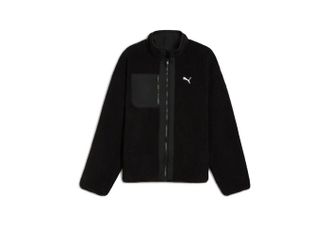 Puma Winterjacke REVERSIBLE HYBRID SHERPA JACKET mit WarmCELL Technologie, wasserabweisend, mit K&auml;ngurutasche