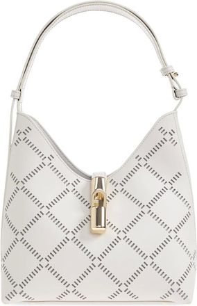 Furla Femme, Sacs, Blanc, Taille: ONE Size Goccia Petit Sac Bandouli&egrave;re Hobo