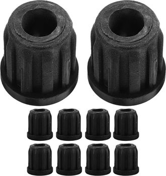 NUOBESTY 10 St&uuml;ck Kleine Lenkrollenaufnahmen aus Kunststoff Rollenh&uuml;lsen Eins&auml;tze f&uuml;r M&ouml;belrollen Langlebige Rollenbuchsen f&uuml;r Stuhlf&uuml;&szlig;e Verschlei&szlig;feste M&ouml;belr