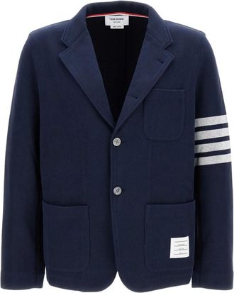 Thom Browne Homme, Vestes, Bleu, Taille: L Veste Sack