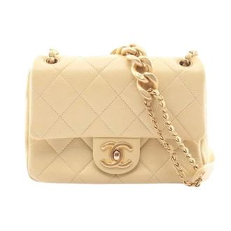 Chanel Sac bandouli&egrave;re mini vintage doccasion - Femme - Pre-owned - Jaune - Taille: ONE Size