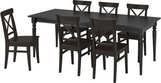 IKEA INGATORP / INGOLF Tisch und 6 Stühle
