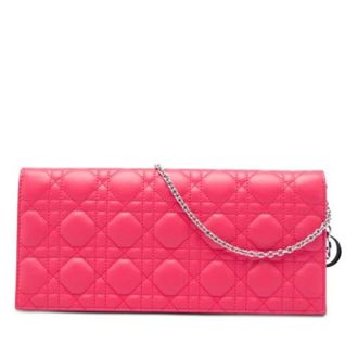 Dior Pre-owned Portefeuille &agrave; cha&icirc;ne - Femme - Pre-owned - Rose - Taille: ONE Size
