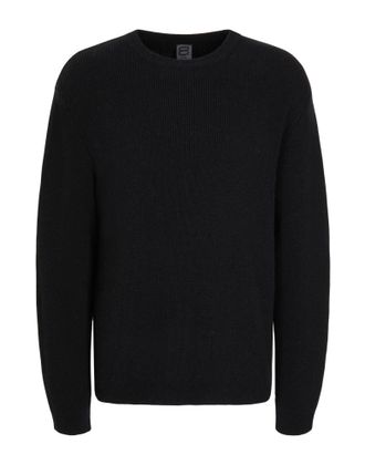 8 by YOOX WOOL BLEND RIBBED CREWNECK