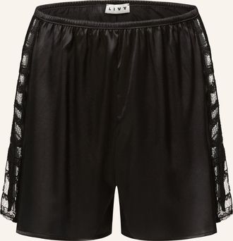 Livy Livy Lounge-Shorts Aus Seide schwarz