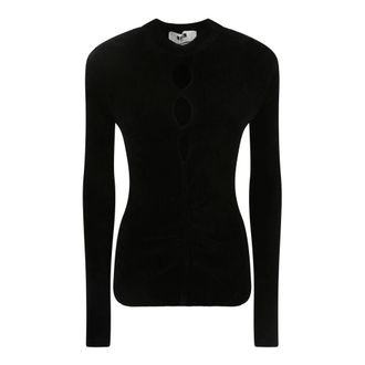 Msgm Msgm, Damen, Strickwaren, Schwarzk, SGr&ouml;&szlig;e
