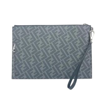 Fendi unisex, Pre-owned, Gris, Taille: ONE Size Sac pochette Pre-owned, Pochette